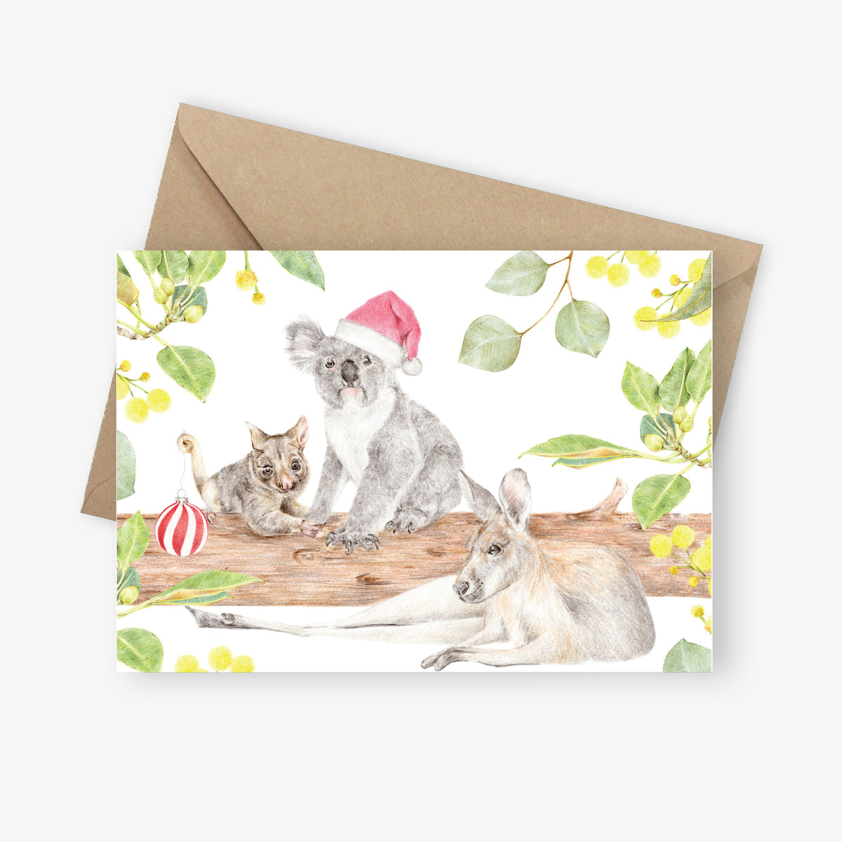 Australian Christmas Card | Native Animals – Carmen Hui Art