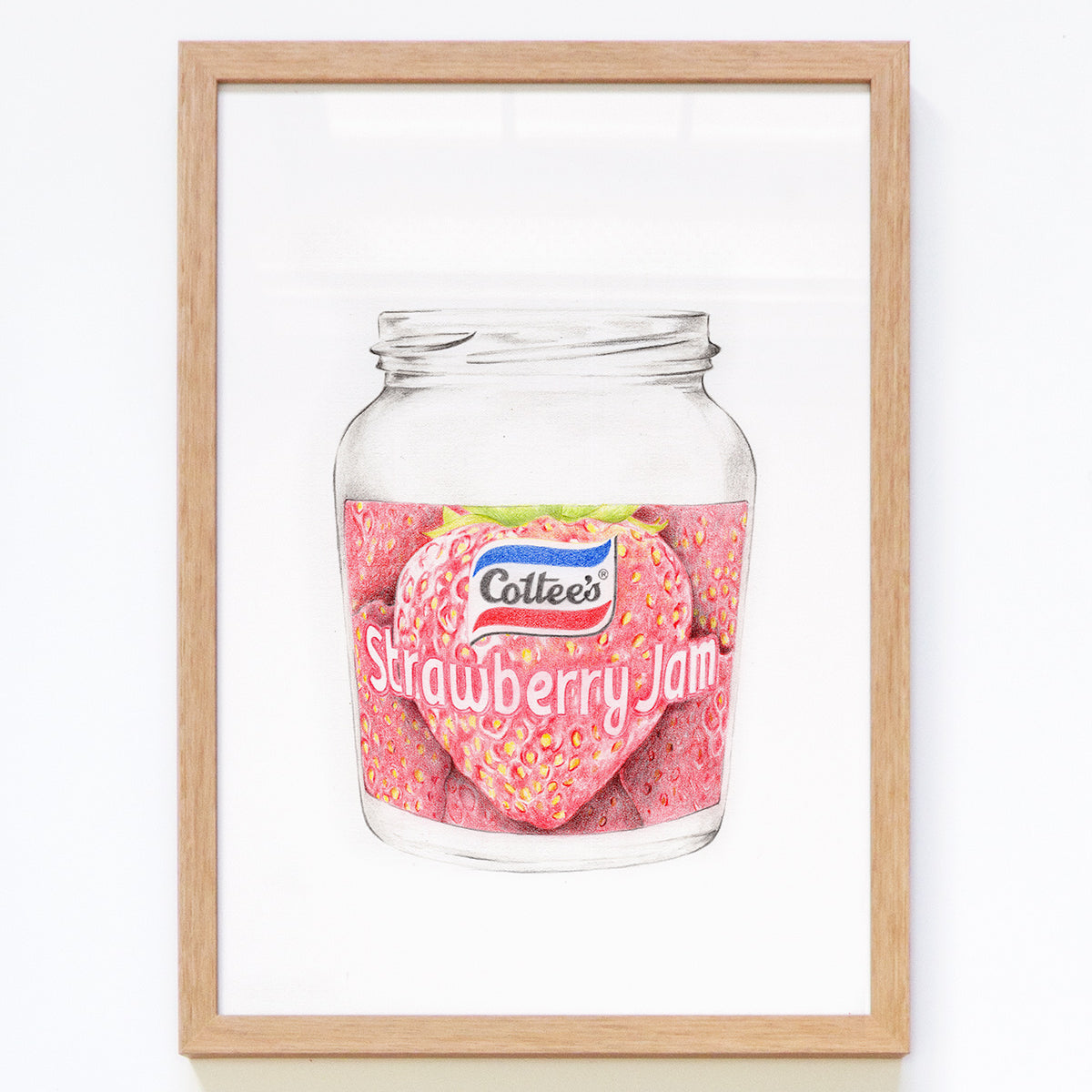 Cottee's Strawberry Jam | Pencil Drawing – Carmen Hui Art