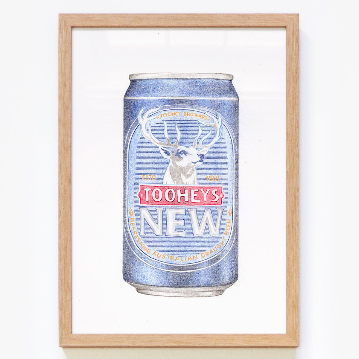 Tooheys New | Australian Beer Drawing – Carmen Hui Art