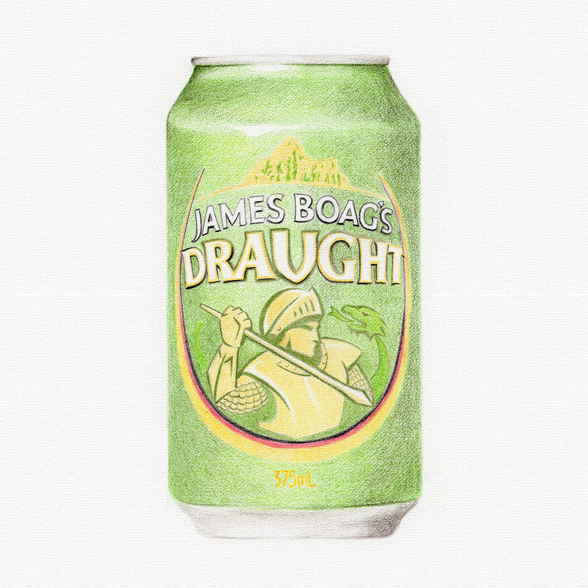 James Boag's Draught | Original Pencil Drawing – Carmen Hui Art