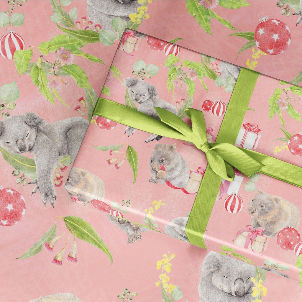 Koala Christmas Wrapping Paper – Carmen Hui Art